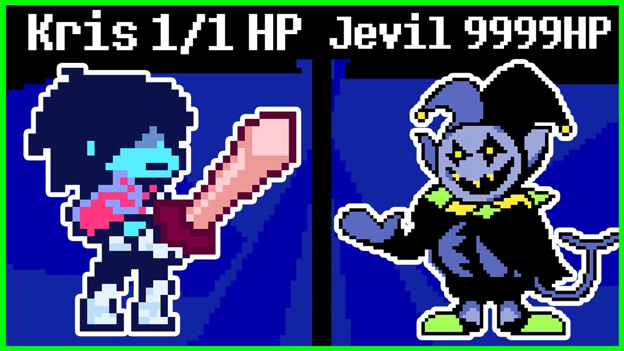 Can you beat Jevil from DELTARUNE with only 1 HP?
