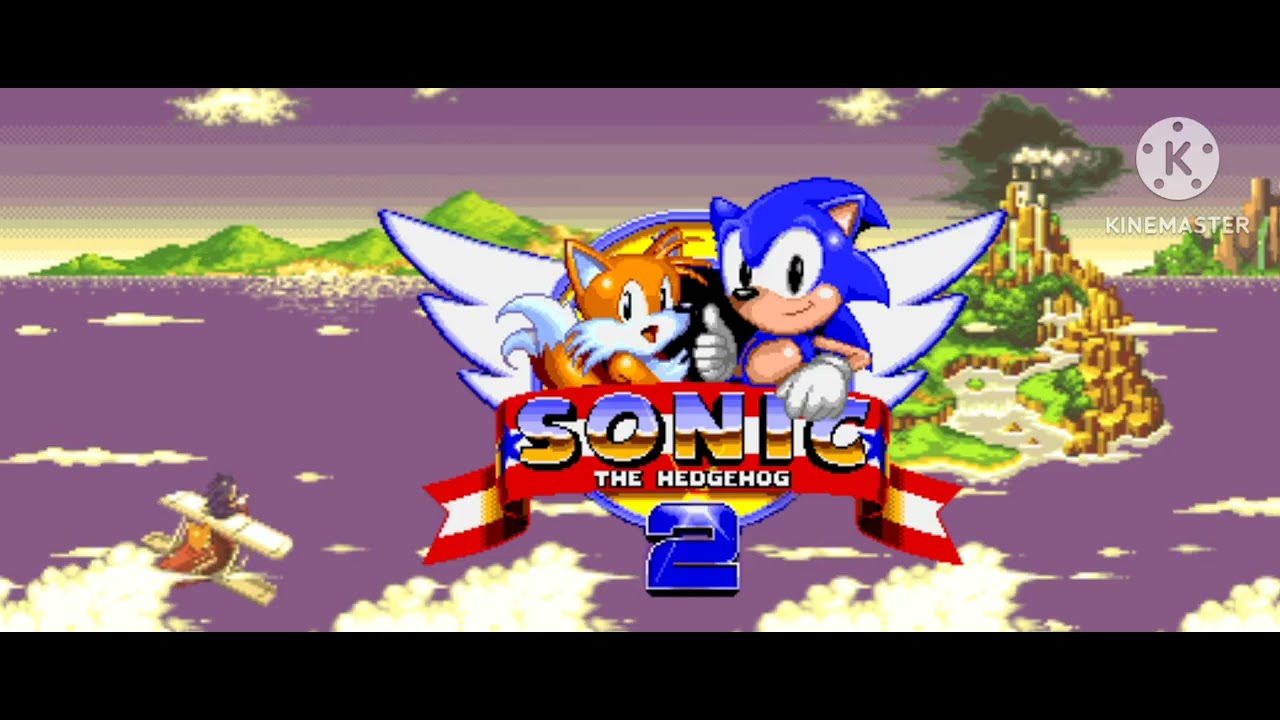 Sonic 2 Absolute Title Screen (2.35:1) (Rom Hack)