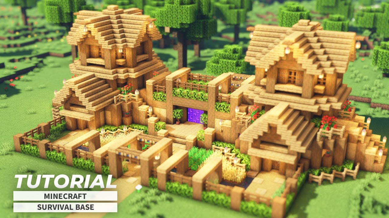 Minecraft: How To Build a Large Survival Base - Minecraft Builders