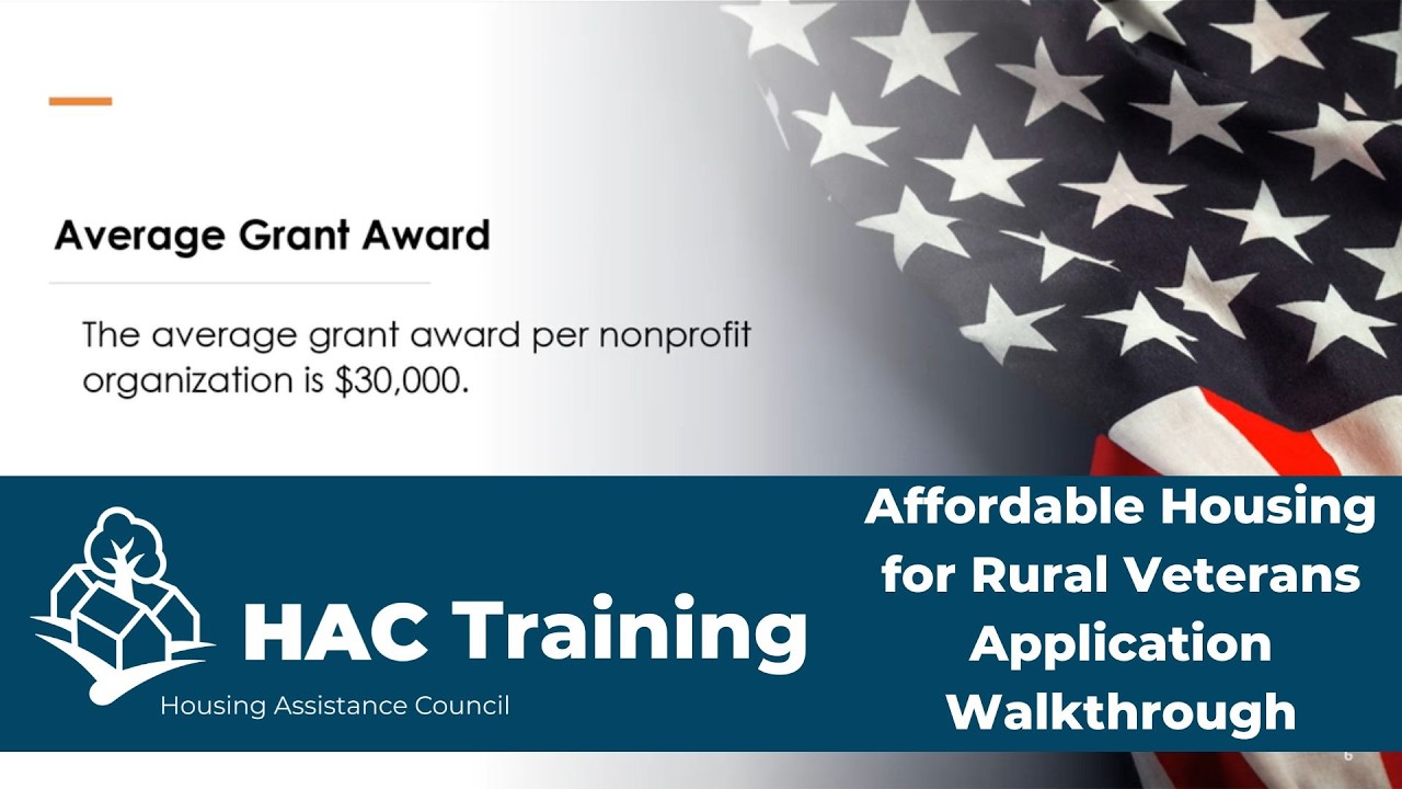 Grant Funding Opportunity: Overview of HAC's 2026 Affordable Housing for Rural Veterans Program