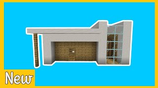 【マイクラ】簡単コンパクトなモダンハウスの作り方【マイクラ建築】[Minecraft Tutorial] Modern House ...