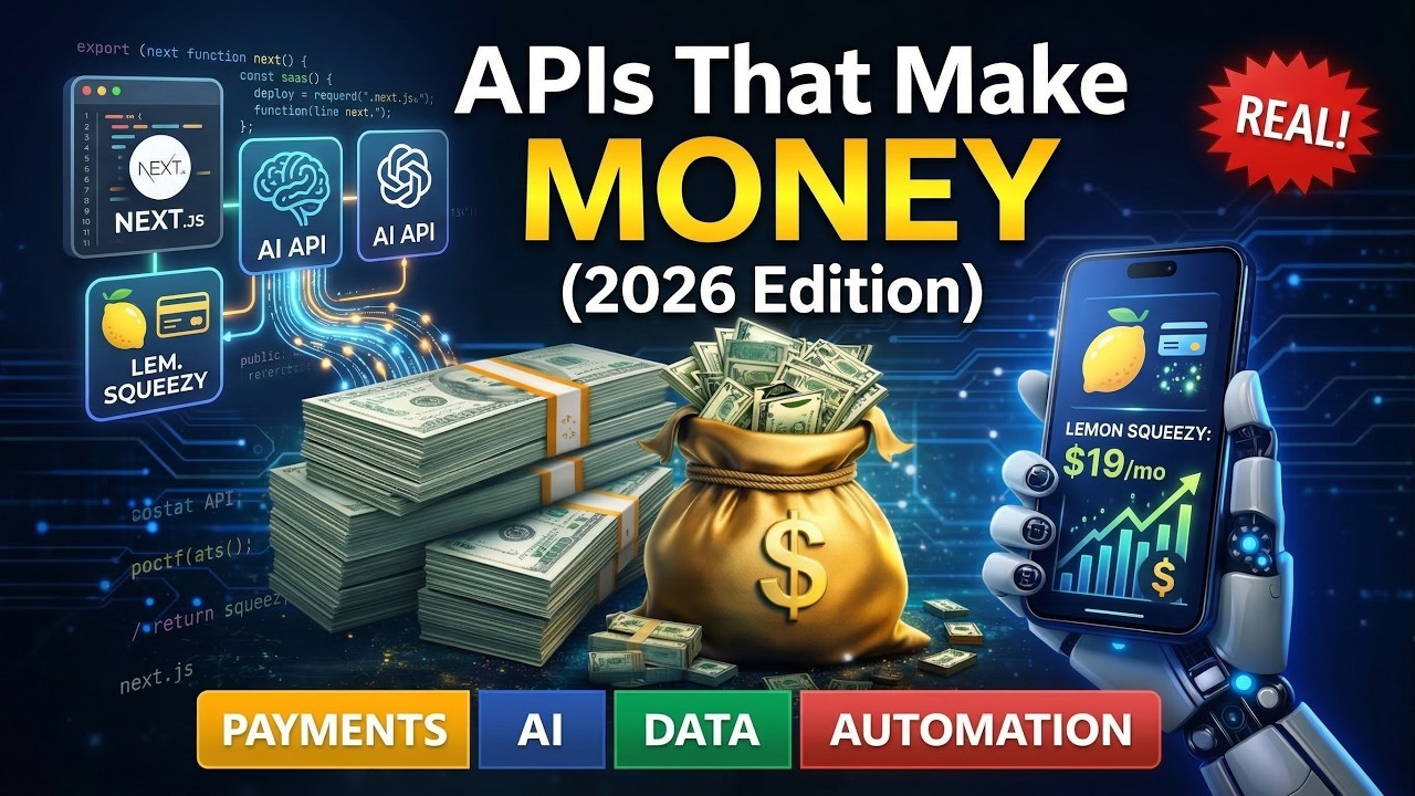 The API Setup That Makes Money in 2026 | Real Examples for Solo Developers