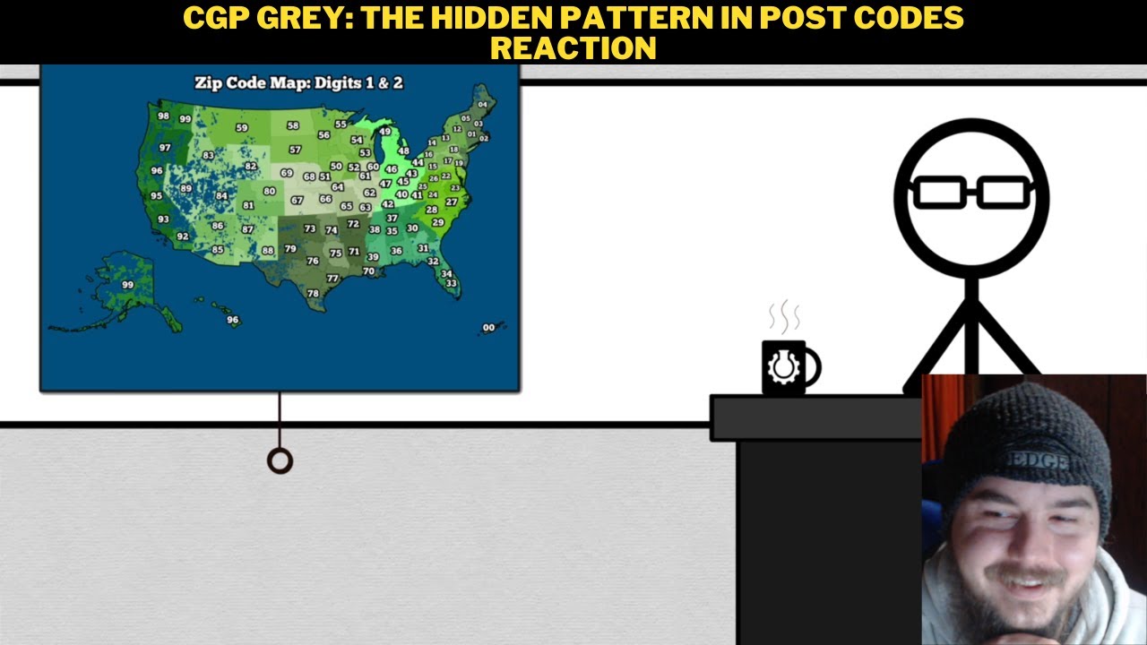 CGP Grey: The Hidden Pattern In Post Codes Reaction