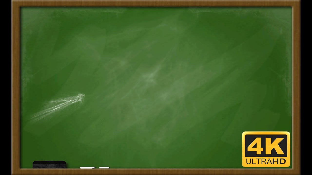 School Green Chalk Board Background Video 4K