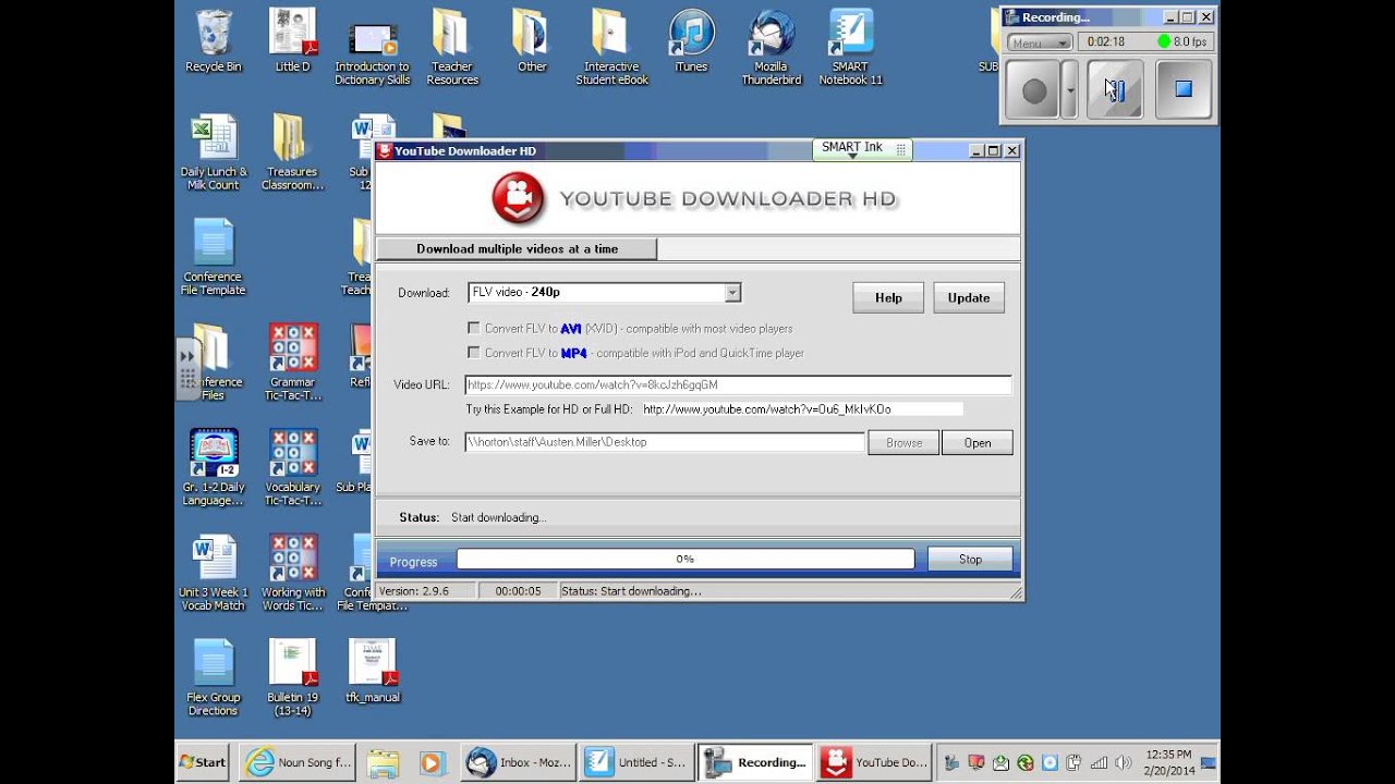 Downloading a YouTube Video and Importing it into SMART notebook
