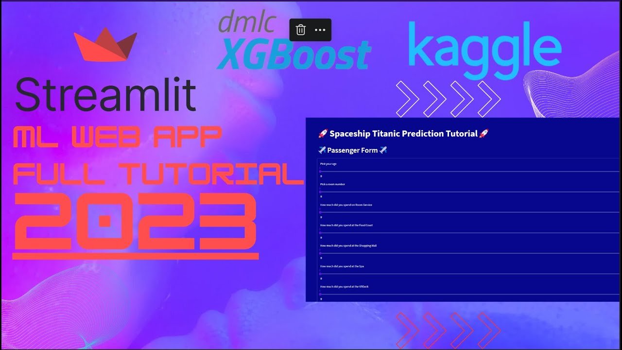 Spaceship Titanic, Full Streamlit WebApp Tutorial