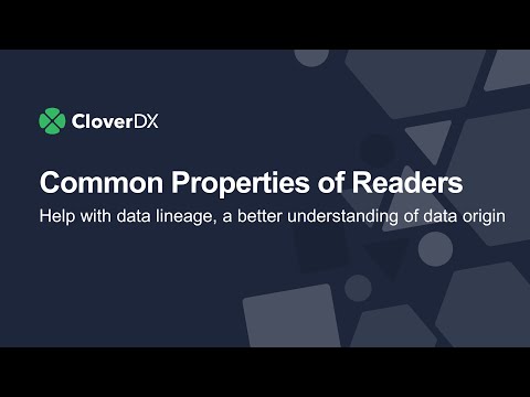 Data lineage, track source information in data records | Readers | CloverDX