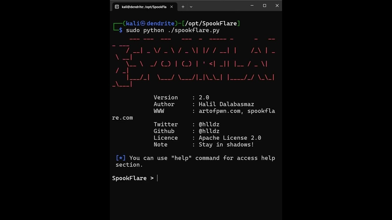 Spookflare shellcode loader / dropper