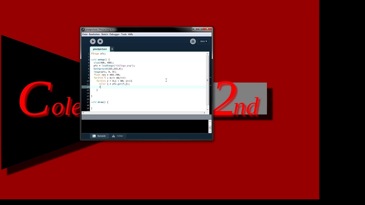 Draw A Picture in Processing Using Rectangles