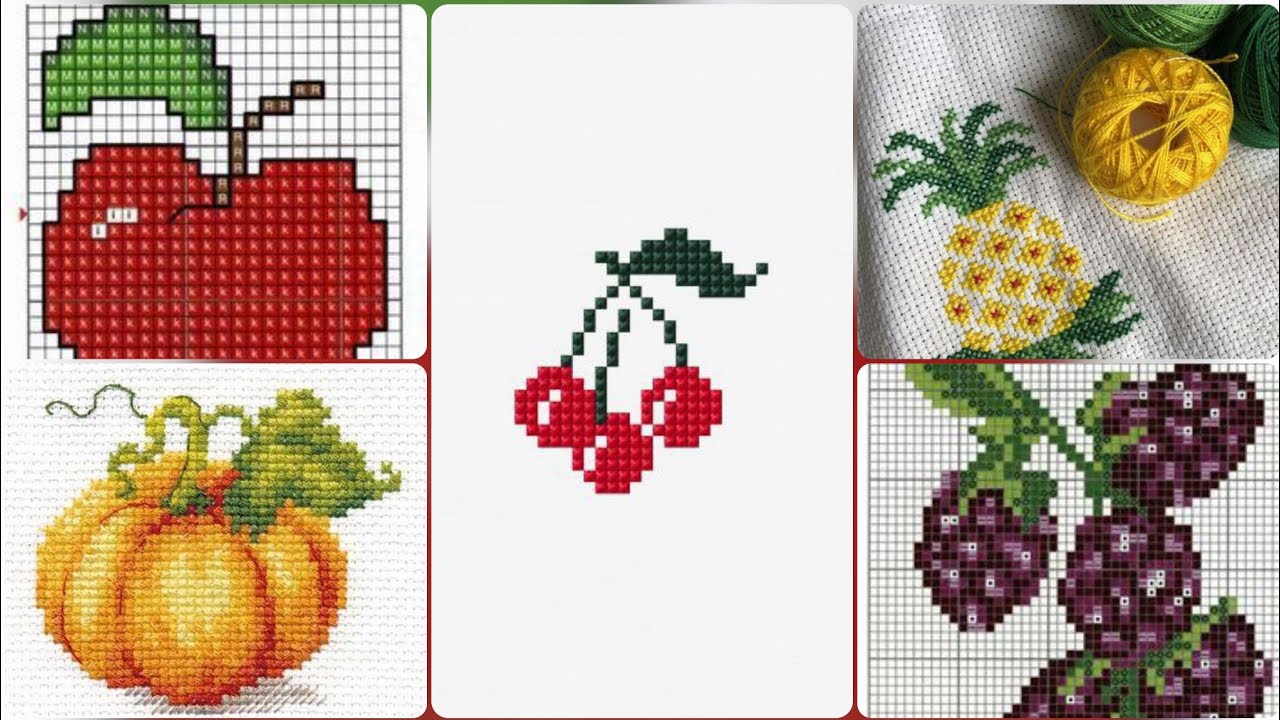 Trending luxurious crossstitch fruit pattern ideas#cross stitch pattern