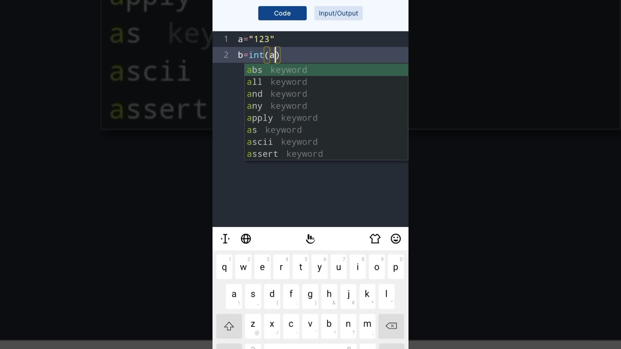 How to convert String to integer in python? #programming #shorts #python #education #coding