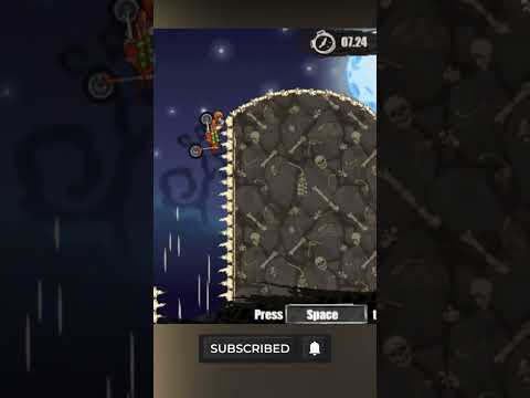 A funny moment happened in the #game #Moto #X3M #Spooky #Land #shorts #short