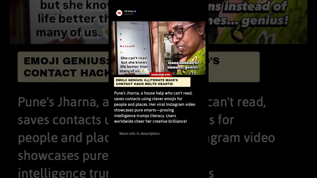 Emoji Genius: illiterate maid's contact hack melts hearts!