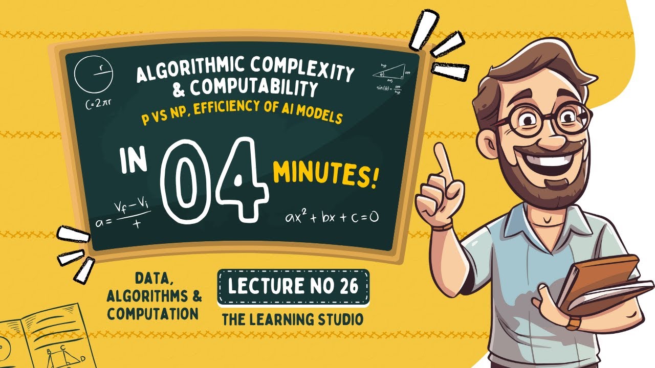 Algorithmic Complexity & Computability Explained | P vs NP & Efficiency of AI Models | Lec No 26