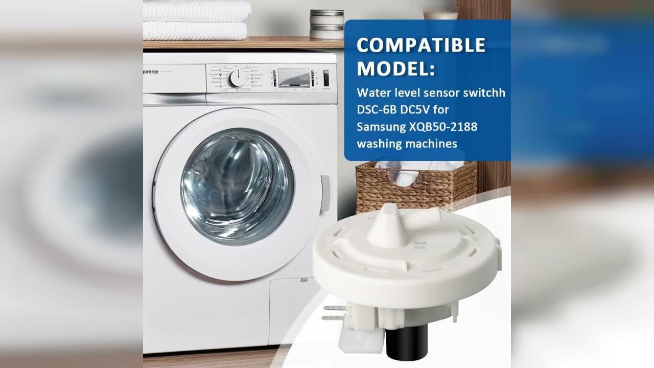 Review: WKZO DSC-6B DC5V Automatic Washing Machine Water Level Sensor for Samsung XQB50-2188 W...