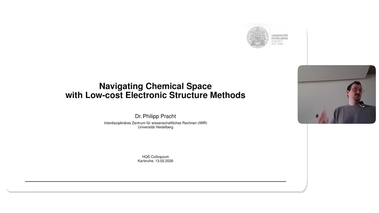 Navigating Chemical Space with Low-Cost Electronic Structure Methods | HQSeminar