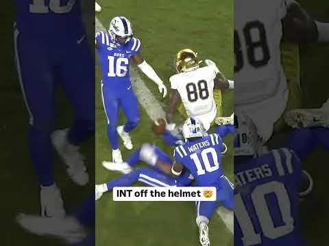 When using your head goes wrong 😬 #duke #collegefootball #accfootball #football #sports #cfb