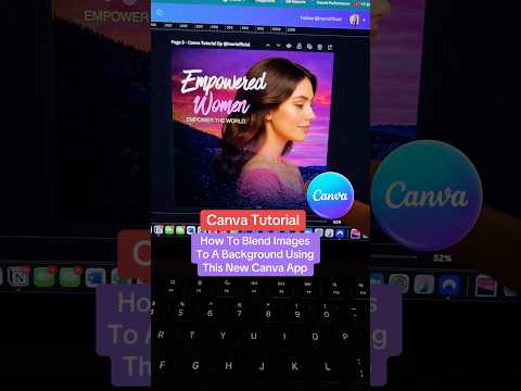 Canva Tutorial - How To Blend Images To Any Background Using This Brand New Canva App π€―