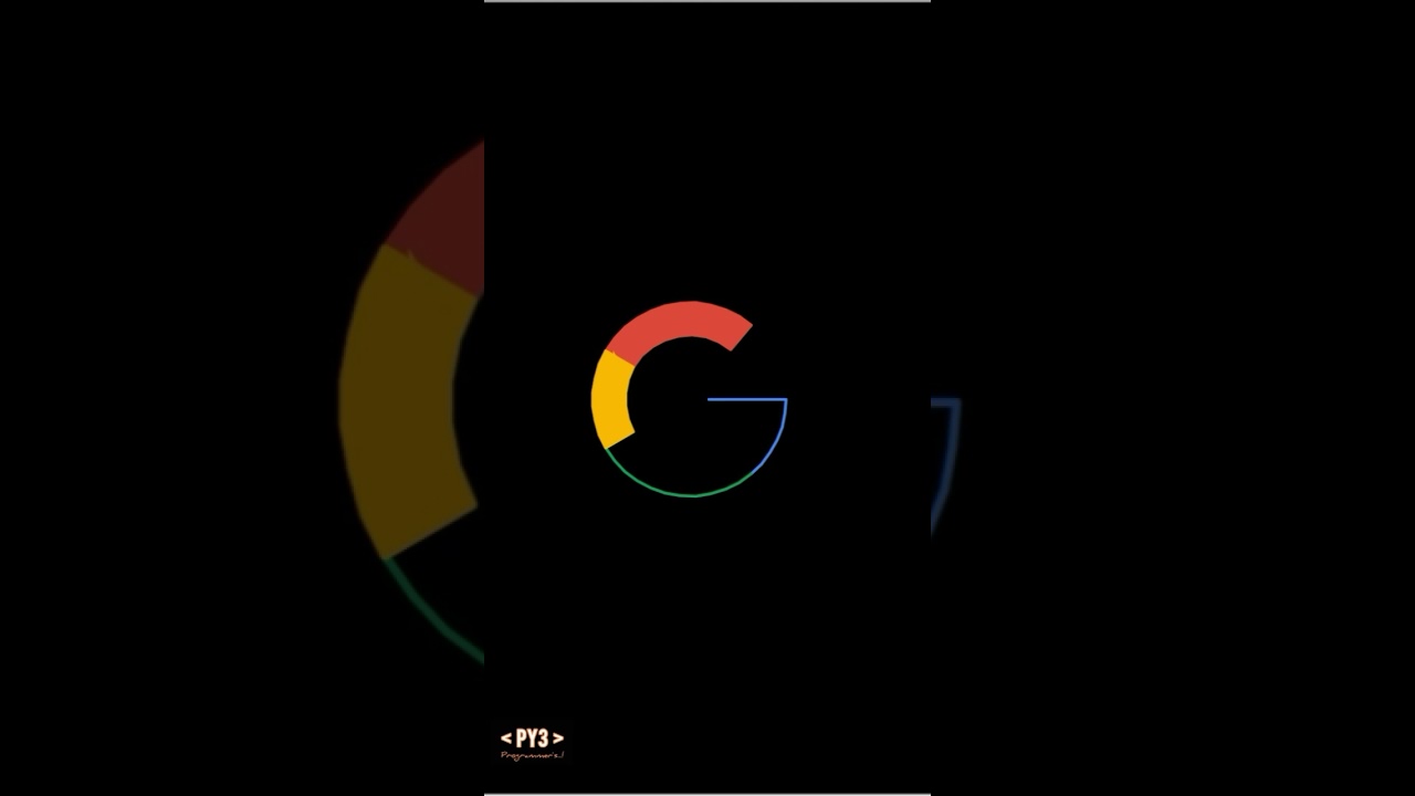 Draw google logo using Python | #py3 #python #pydroid3