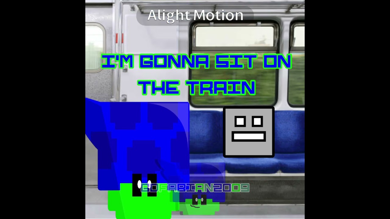 Don't sit on the train | #geometrydash #train #meme
