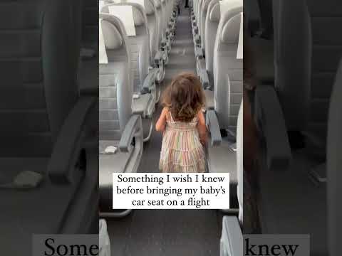 Car seats on a plane?! #flying #travelfamily #babyonboard