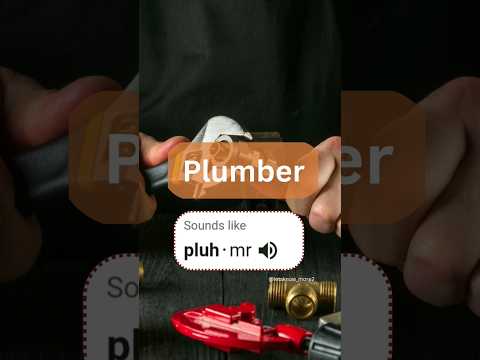 Pronounciation of word 'Plumber' #english #sentences #englishlanguage #vocab #trending