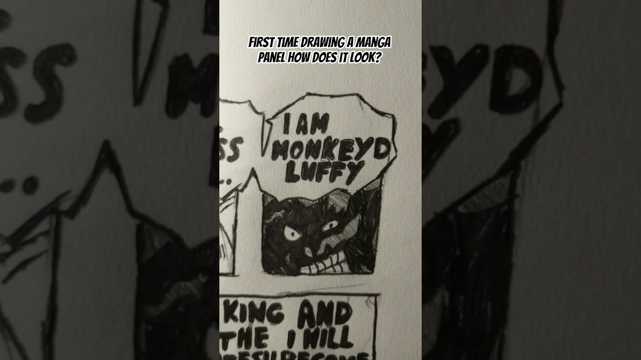 Luffy manga panel #drawing #animeeart #art #manga #one piece#