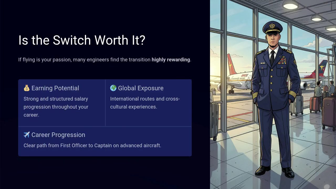 Can a mechanical engineer become a commercial airline pilot in India