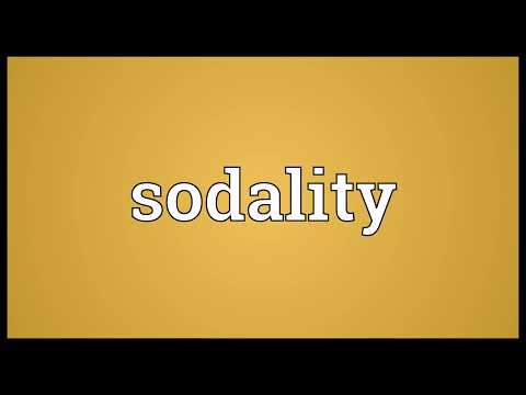 Sodality Meaning