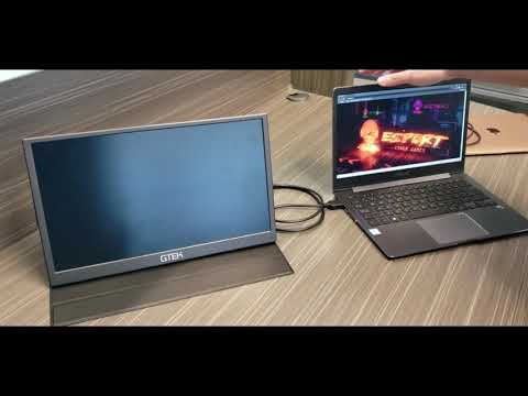GTEK Portable Monitor Connectivity - 1 & 2 Cable Method