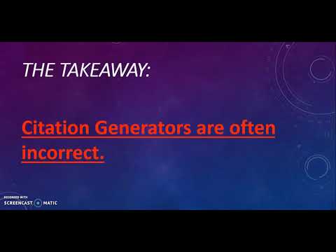 Writers Beware: The Pitfalls of Using Citation Generators for APA 7 References