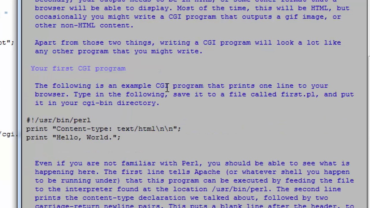 RHCE-7: Deploy a basic CGI application