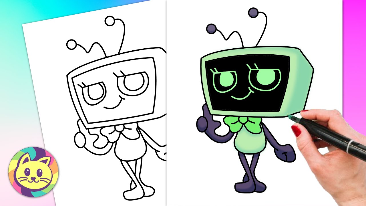 How to Draw Vee from Dandy’s World | Roblox Easy Step By Step Drawing Tutorial