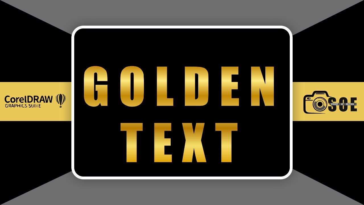 Gold Text Effect in CorelDRAW | Easy Gradient Tutorial for Graphic Designer