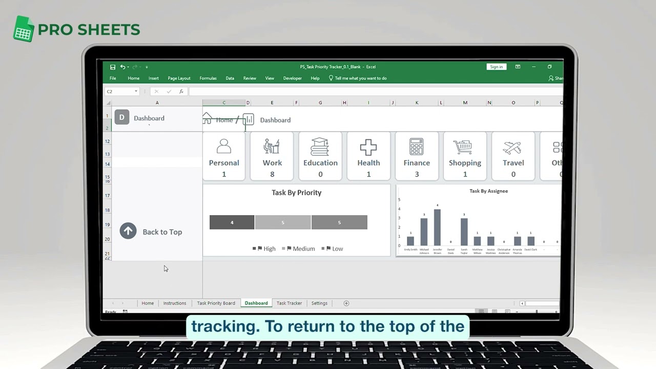 Task Priority Tracker  - A step by step Tutorial