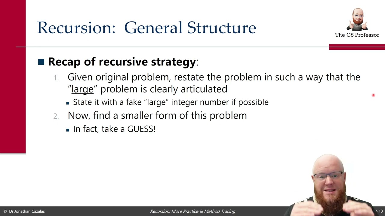 More Recursion Practice and Recursion Tracing