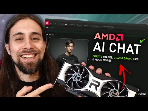 I just tested the AMD CHAT!! Create Images, Drag & Drop Files & MUCH More!
