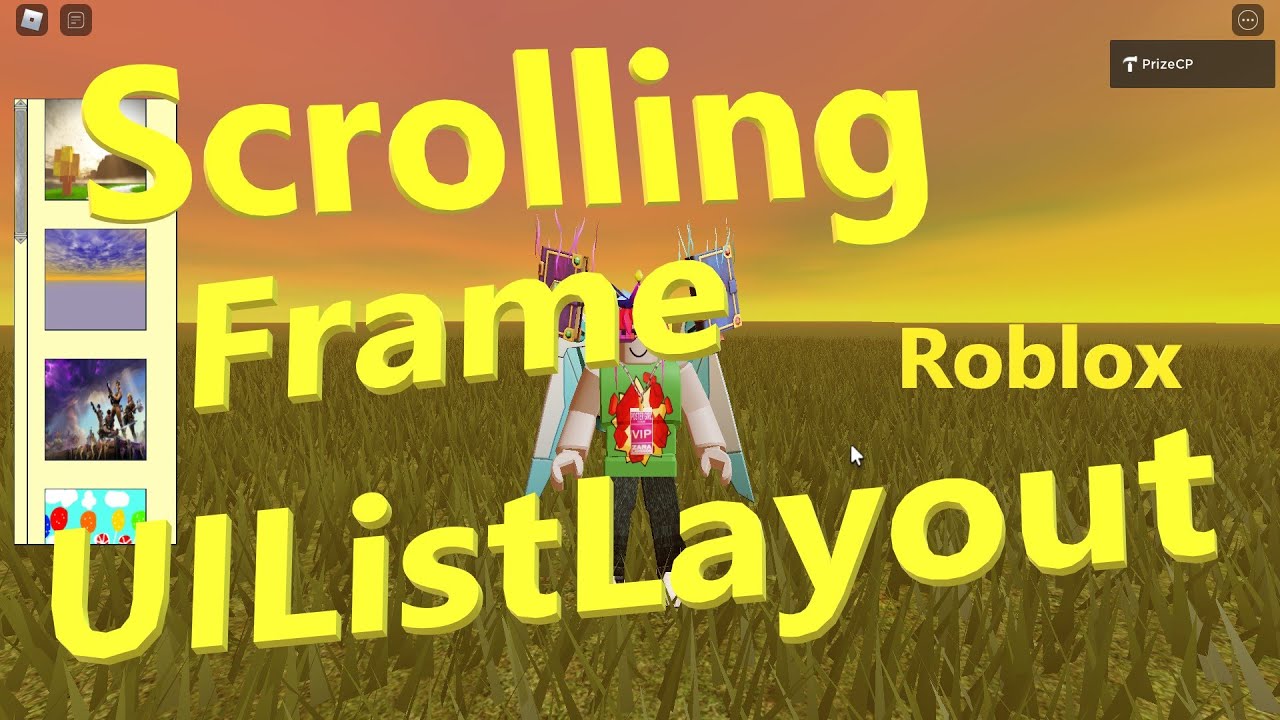 Scrolling Frame, Scrollbar and UIListLayout | Roblox Studio Tutorial