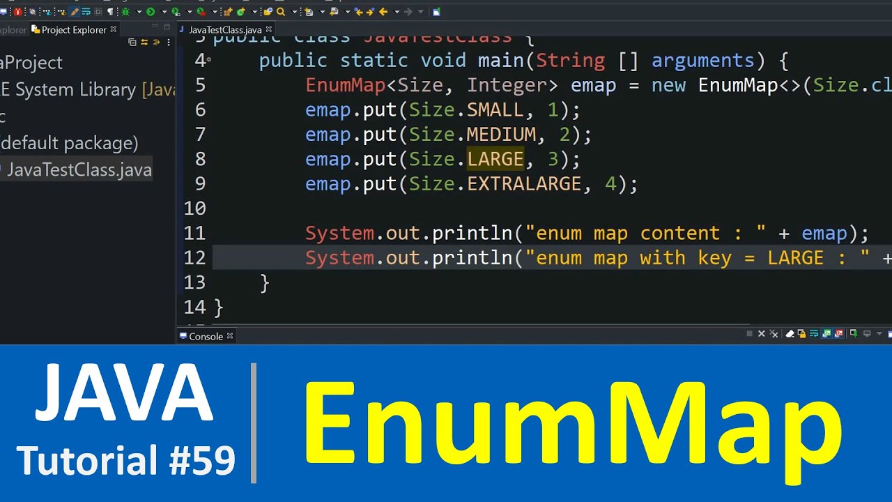 Java Tutorial #59 - Java Enum Map Class with Examples (Map Data Structure)