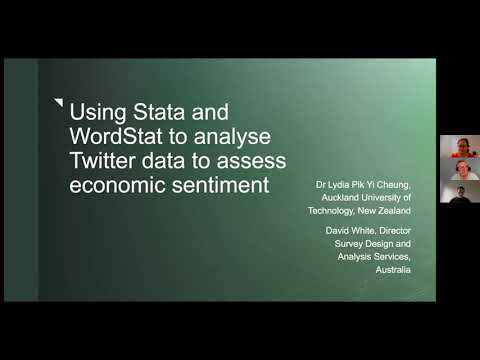 Use Stata & WordStat to analyze Twitter data to assess economic sentiment