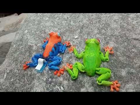 🐸 JUMPING FROG・ STL File for 3D printing・Cults
