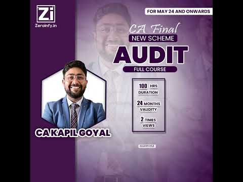 CA Final New Scheme Audit Full Course By CA Kapil Goyal