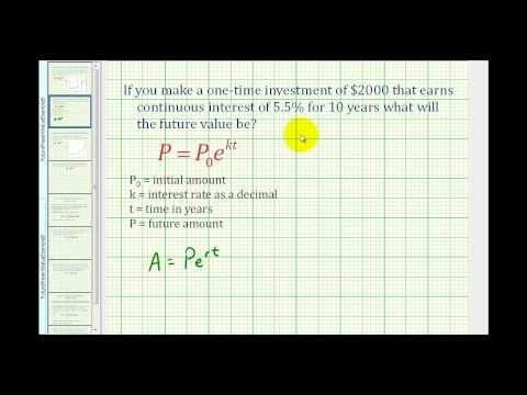 Ex: Future Value of One Time Investment | Math Help from Arithmetic ...