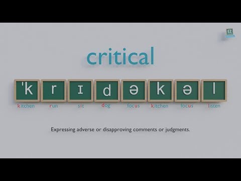 How to pronounce critical ?