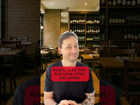 Restaurant vocab part 3: Duet with Rod "dessert, coffee and the bill". Let's go?