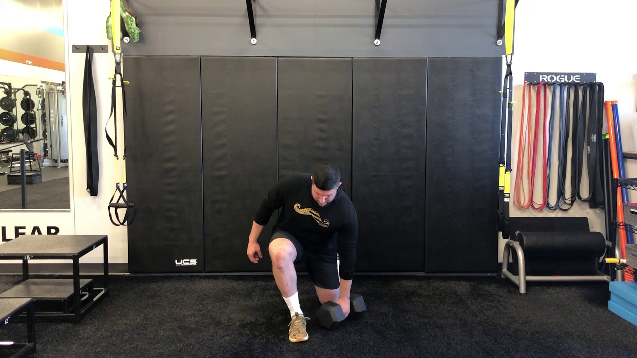 Matthew Ibrahim | DB 1-Arm Offset Dead Stop Split Squat