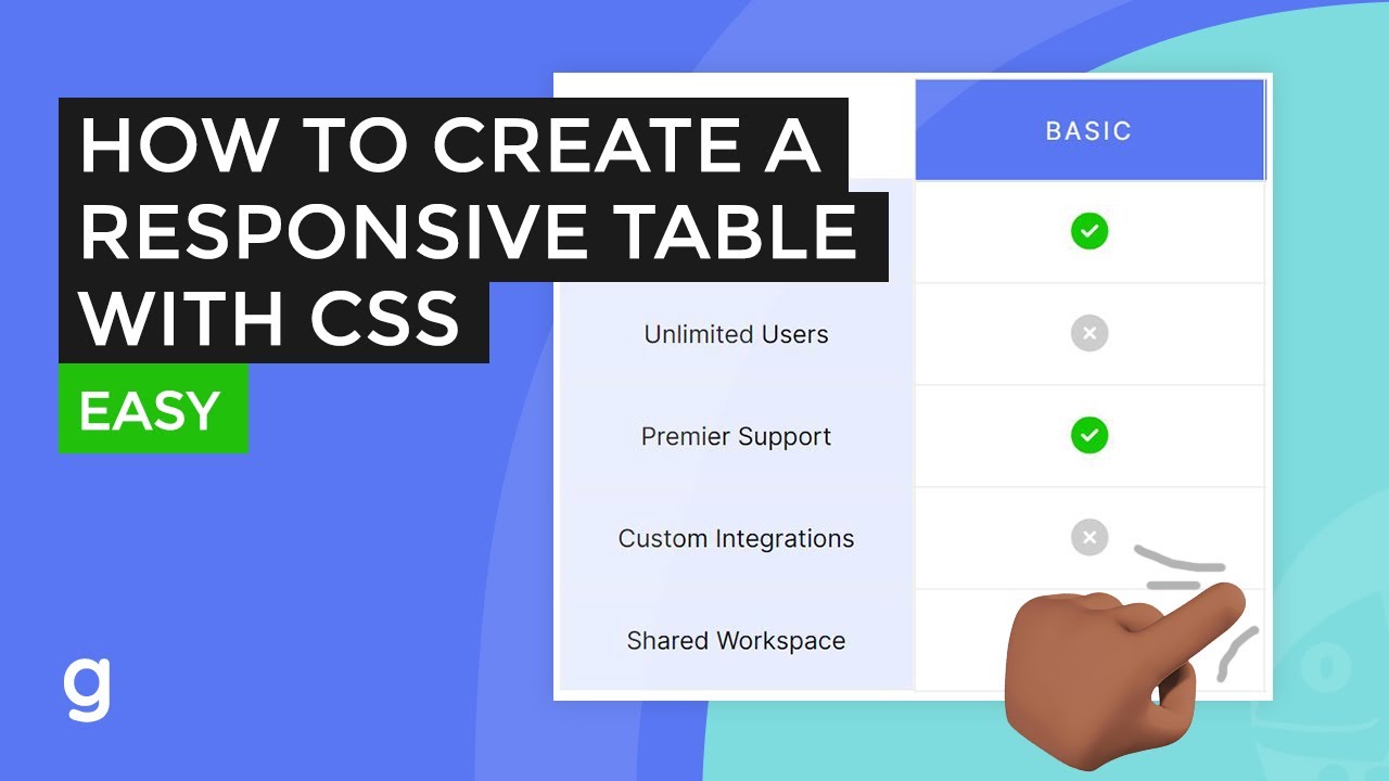 How to Create a Responsive Comparison Table with CSS