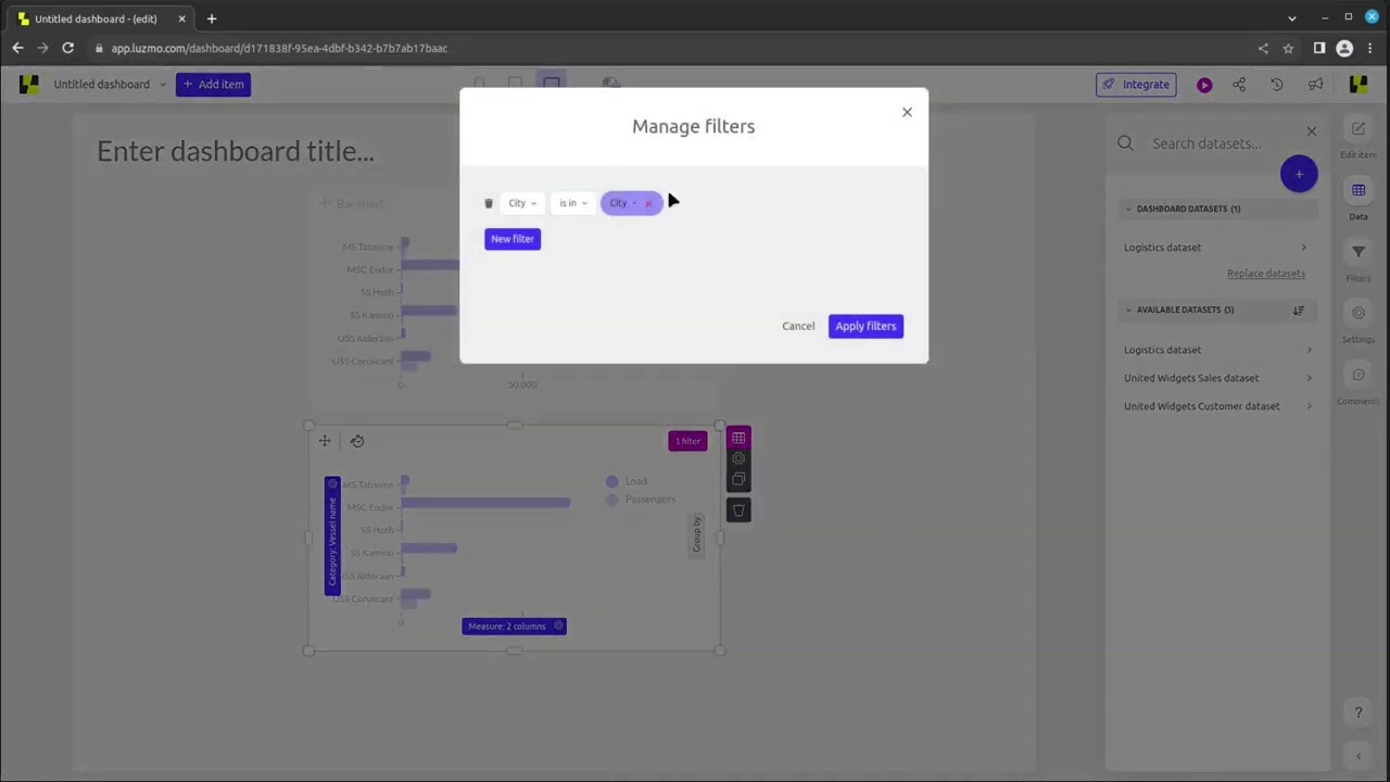 Dashboard creation 4.3: Tweaking the settings of your charts in Luzmo