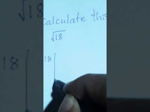square root if 18