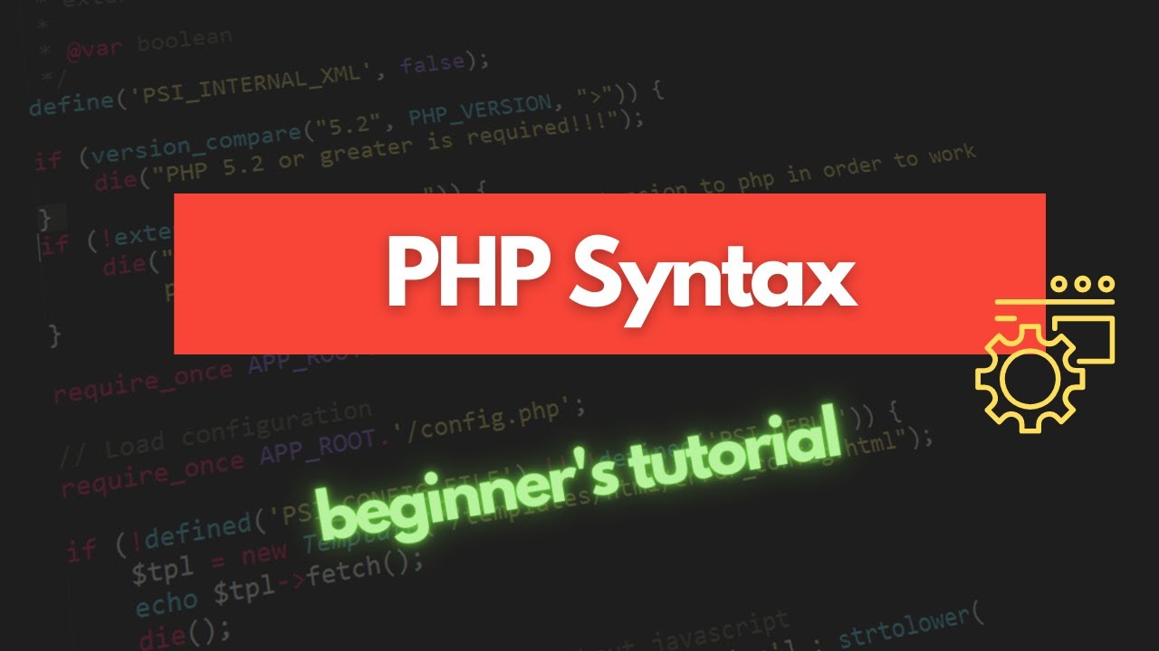 PHP Basic Syntax | PHP Tutorial for Beginners | Ep 1